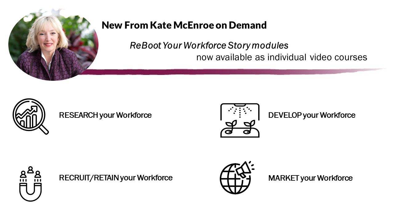 Kate McEnroe on Demand presents: 4 Workforce Courses to Choose From