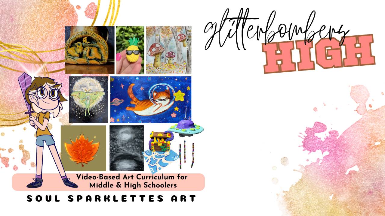 Glitterbombers HIGH | Middle & High School Art Curriculum
