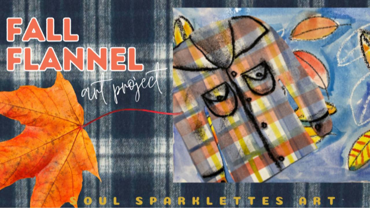 Fall Flannel | FREE Autumn Watercolor Art Project