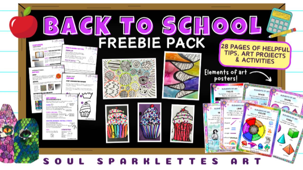 Back to School Freebie Pack | Art Projects + Tips for Teachers