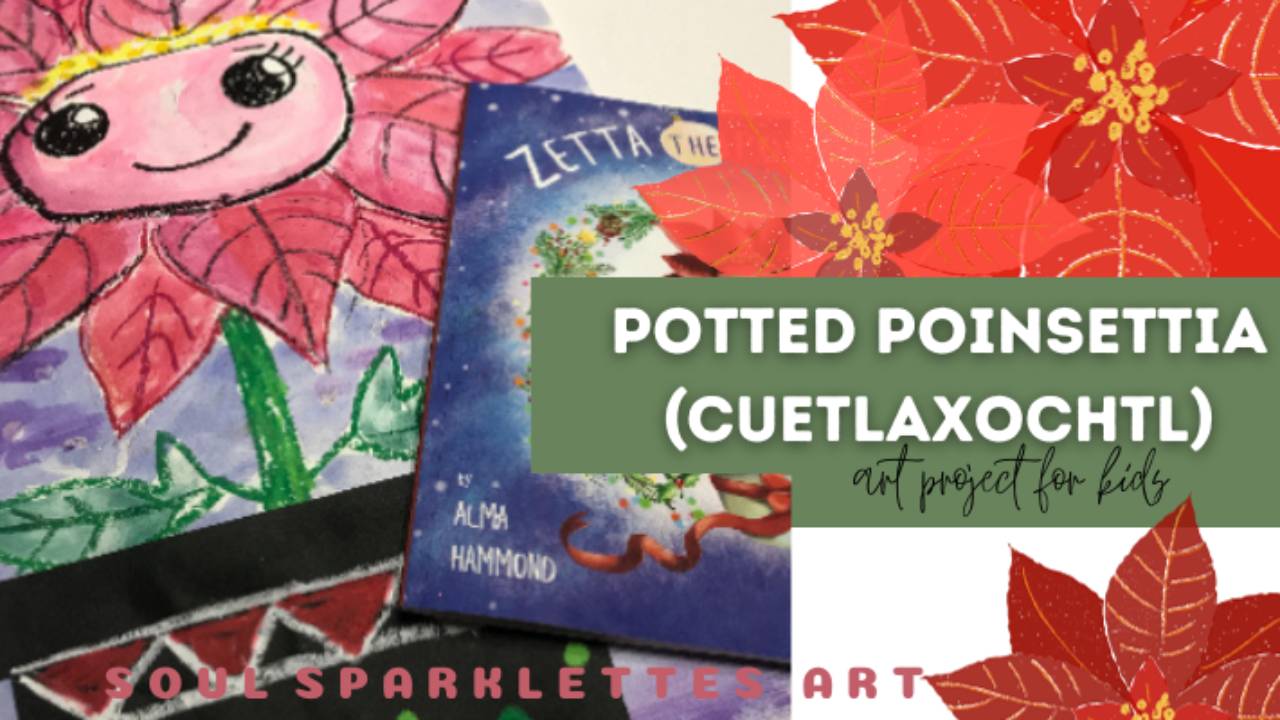 Potted Poinsettia | Holiday Art Project for Kids