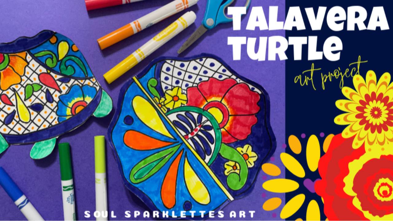 Talavera Turtle | FREE Drawing Guide for Kids