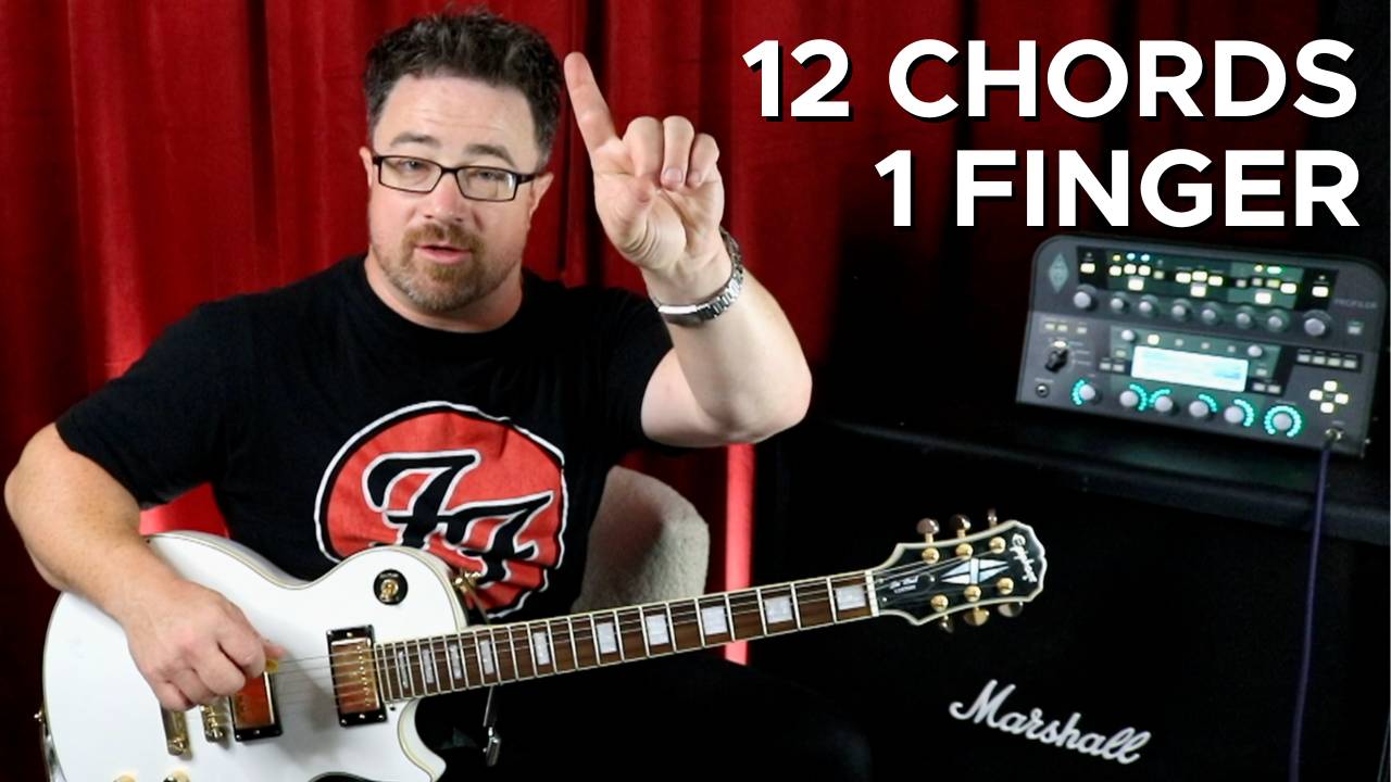 Beginner Guitar Gold: 1 Finger Drop D Chords!