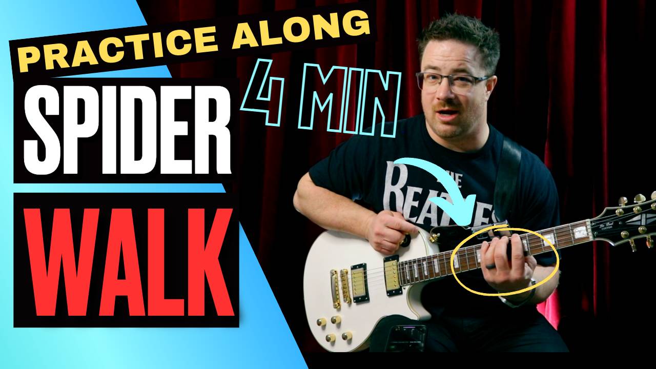 PRACTICE ALONG - Get faster fingers in 4 MINUTES with The Spider Walk