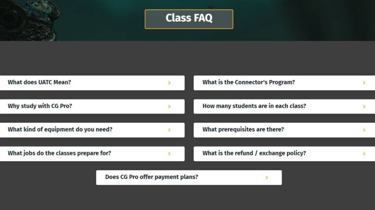 Class FAQ | Unreal Engine, Houdini, Blender Courses