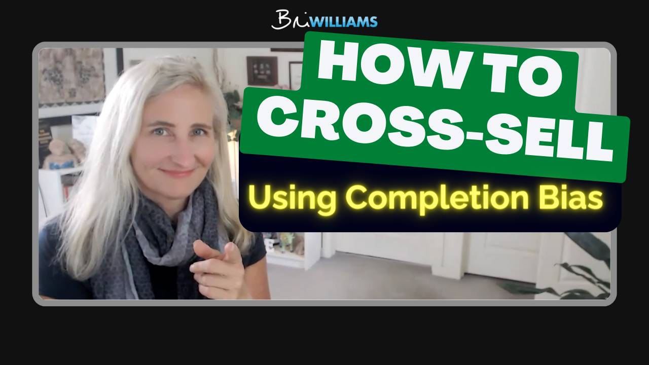 Using completion bias to cross-sell