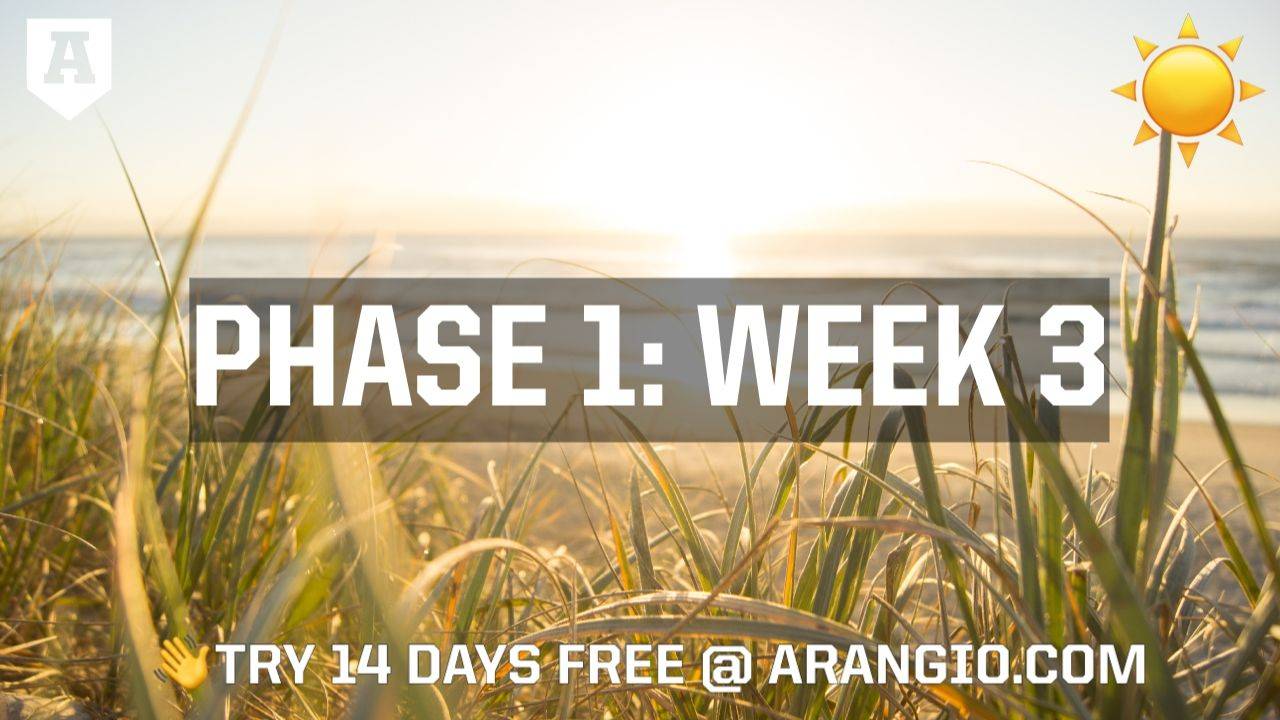 Summer Phase 1: Week 3 | Joseph Arangio