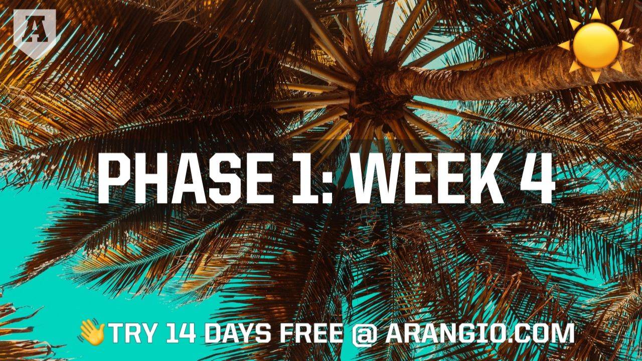 Summer Phase 1: Week 4 | Joseph Arangio