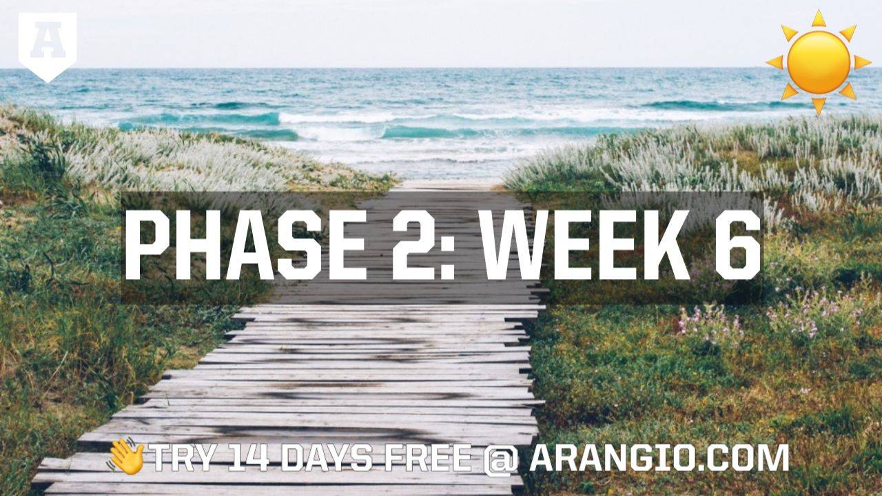 Summer Phase 2: Week 6 | Joseph Arangio