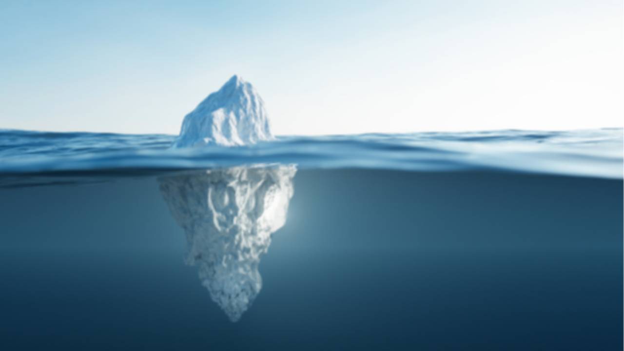 A ponta do iceberg 🏔️🧊