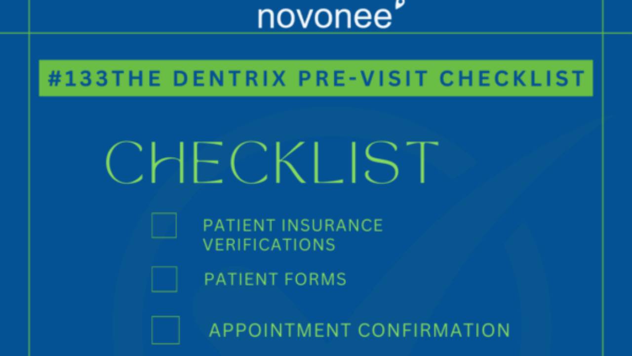 The Dentrix Pre-Visit Checklist
