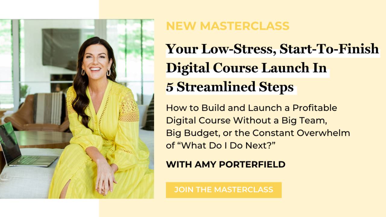 Unveiling Amy Porterfield's Masterclass on Course Creation