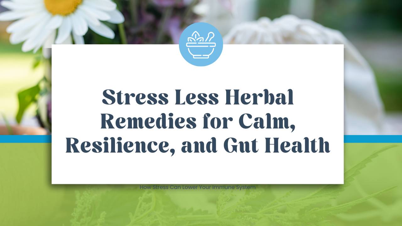 Stress Less: Herbal Remedies for Calm, Resilience, and Gut Health