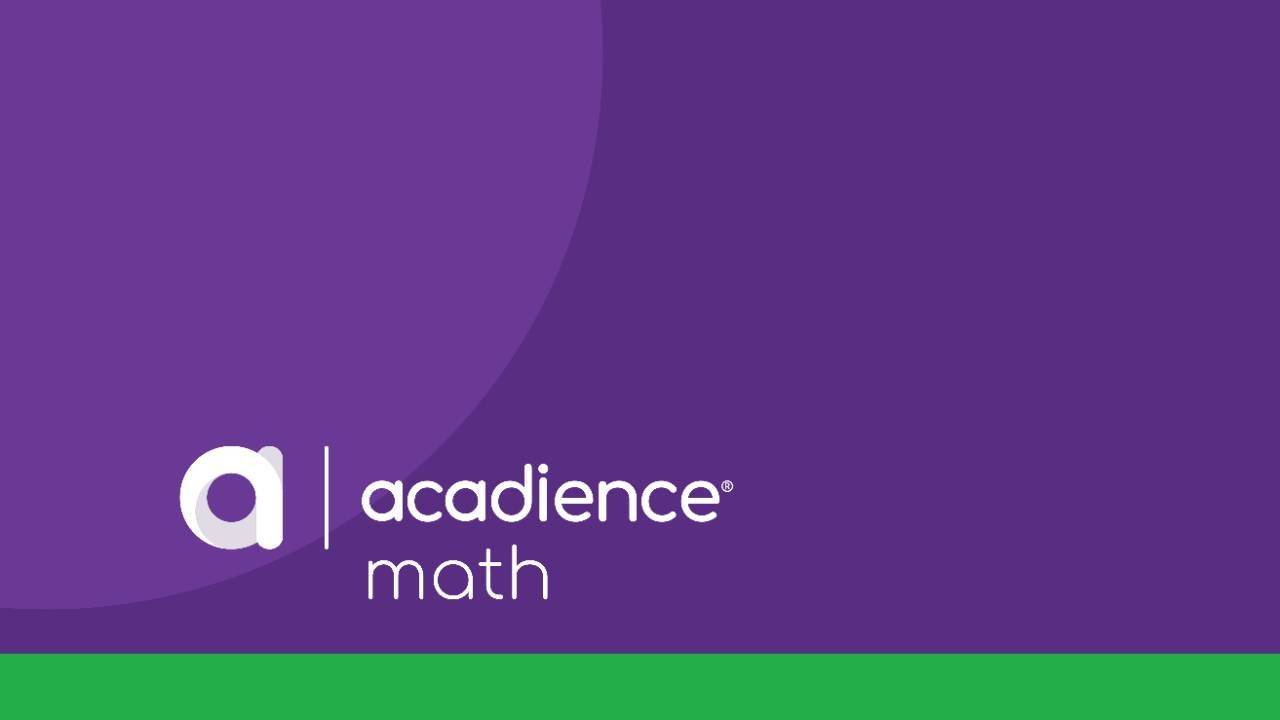 Acadience® Math K-6 Mentoring Workshop