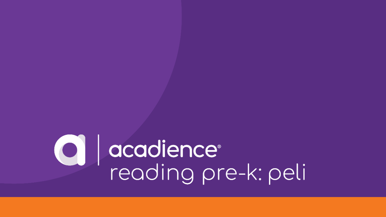Acadience® Reading Pre-K: PELI® Data Interpretation Workshop