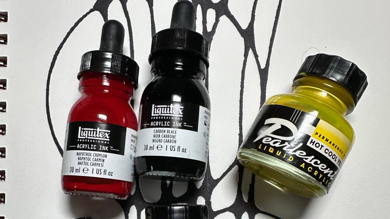 TuesdayToolsAndTechniques Acrylic Ink