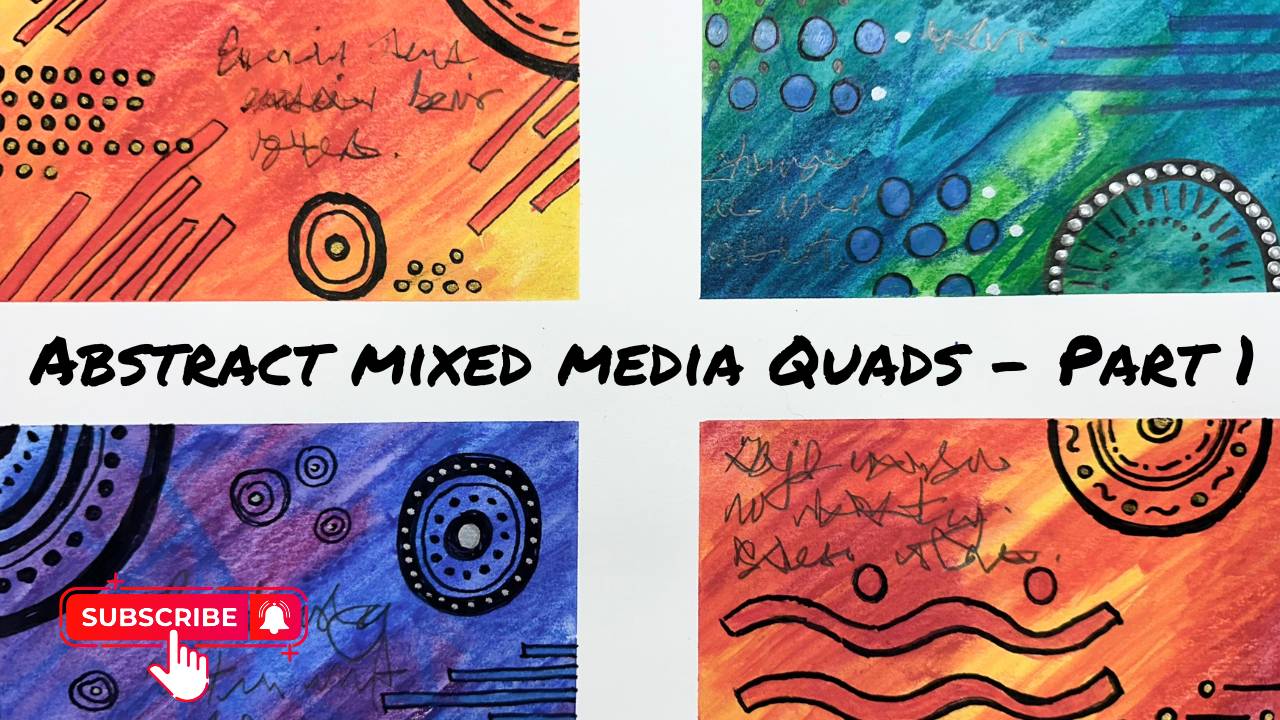 Abstract Mixed Media Art & Sun Meditation for Creative Calm