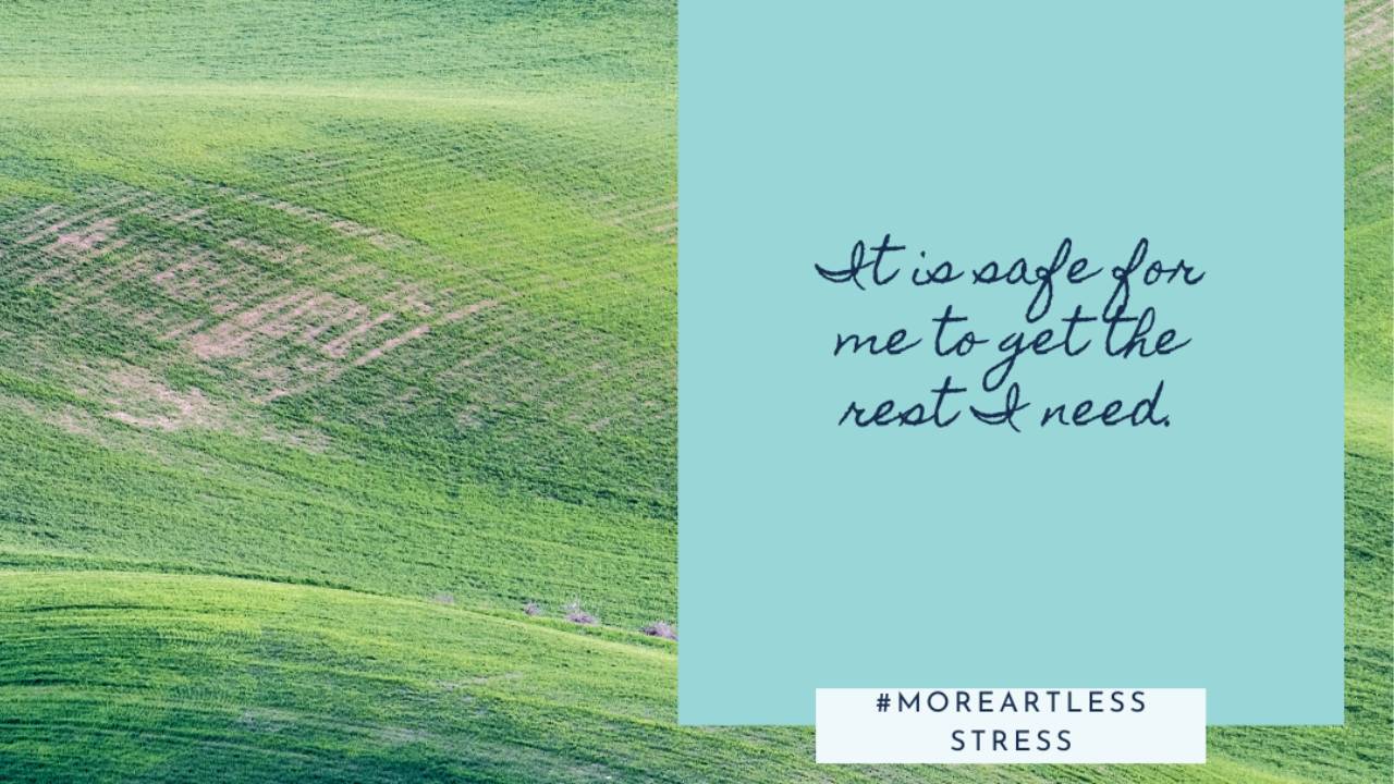 Safe For Me affirmation about getting rest