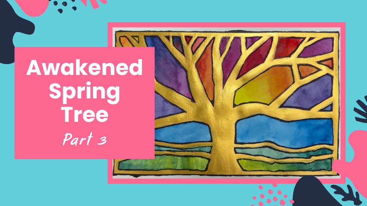 Finish Your Tree & Free Your Feelings with Gold Paint