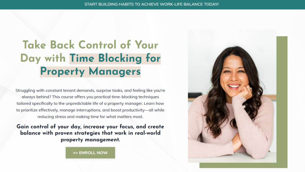 Time Blocking for Property Managers