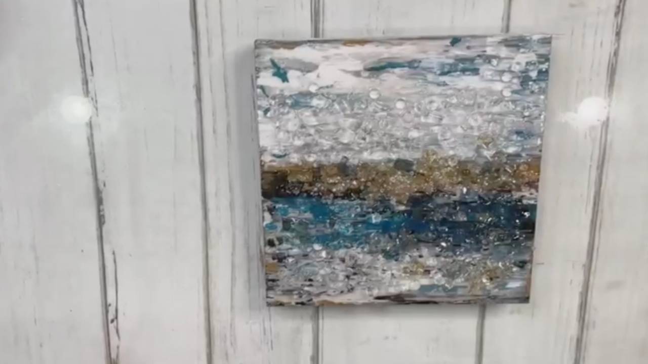 Beach Abstract with Modeling Paste 🌊