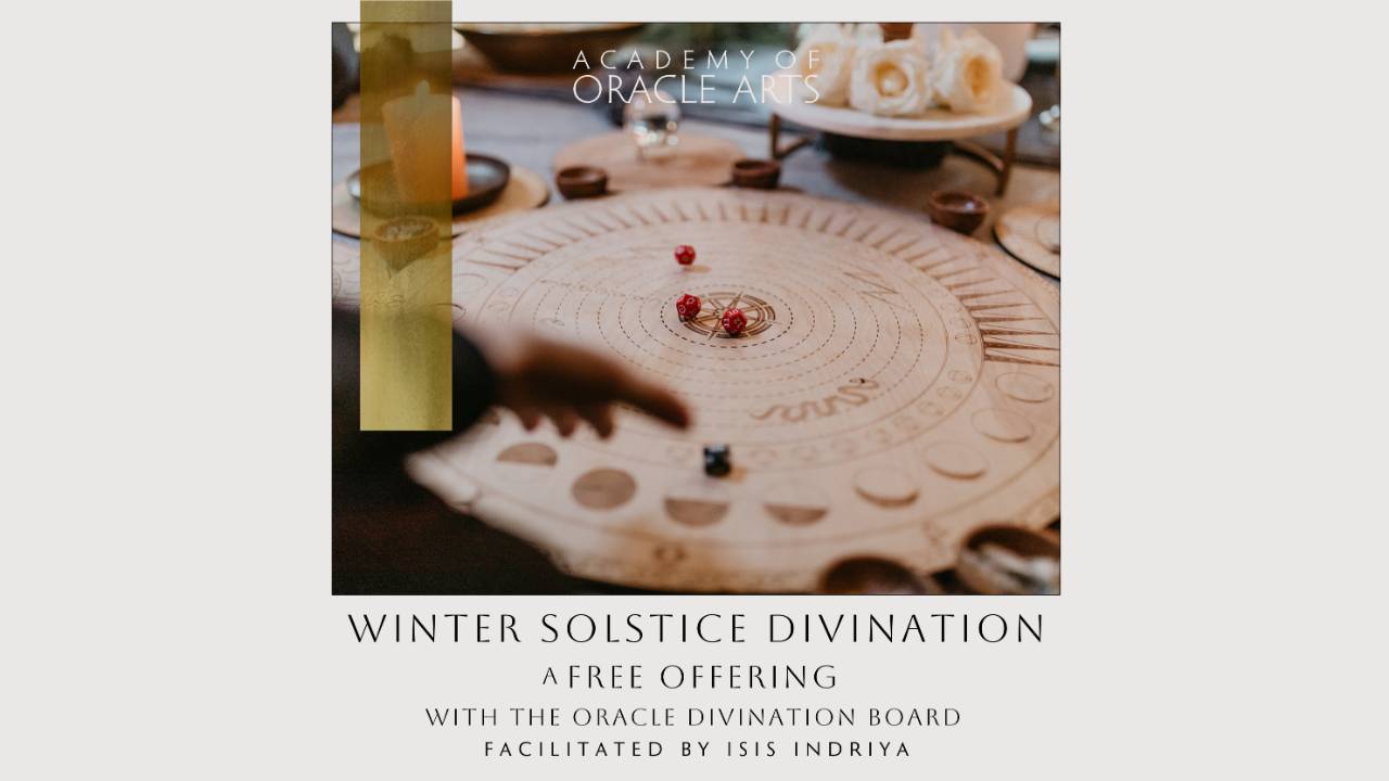 Join Us! FREE Winter Solstice Divination Reading with Isis Indriya
