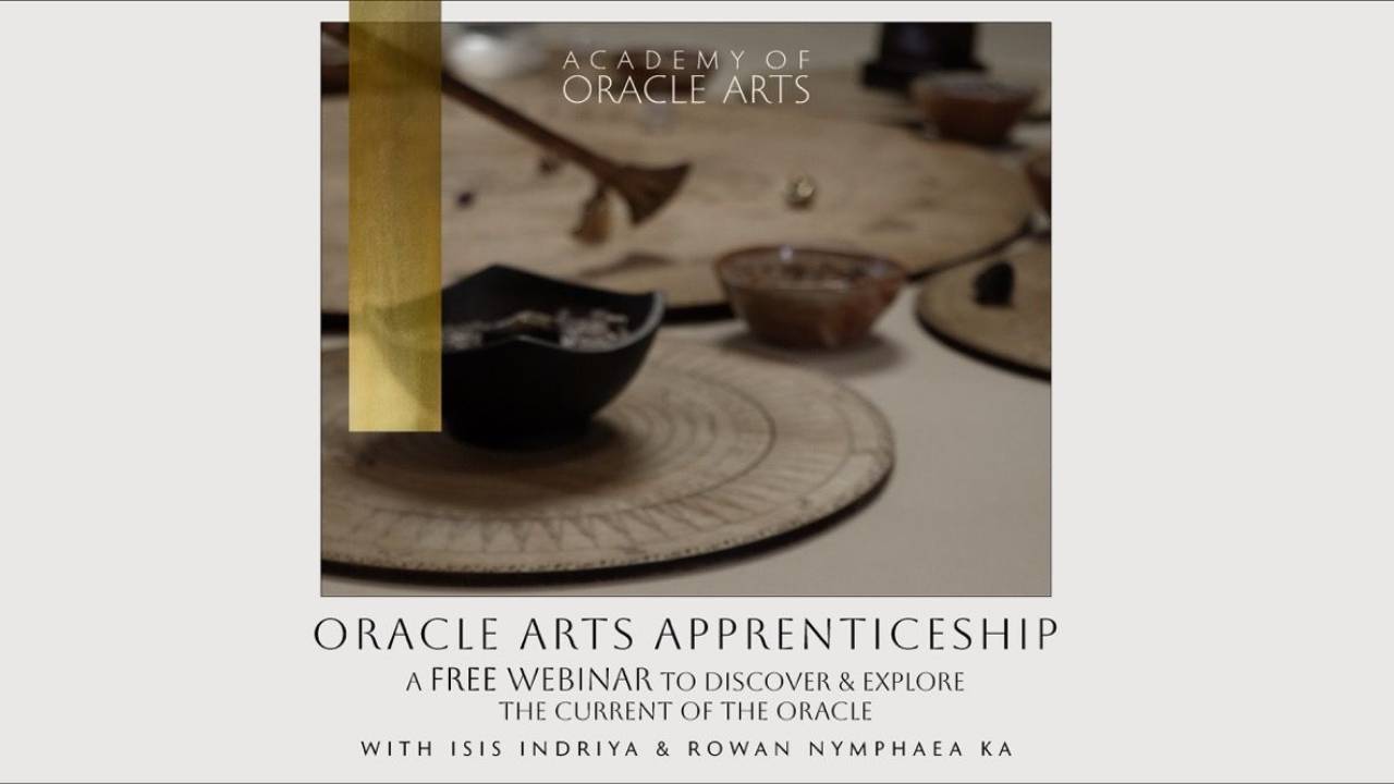Join "Oracle Arts Apprenticeship" webinar with Isis Indriya