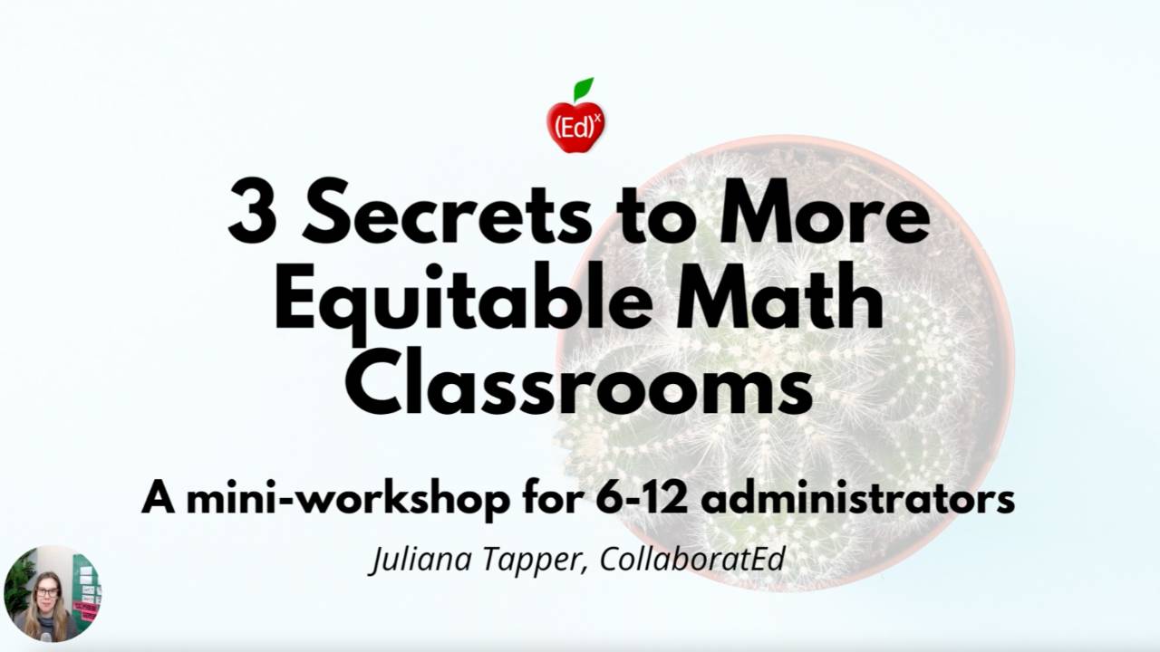 Equitable math classrooms