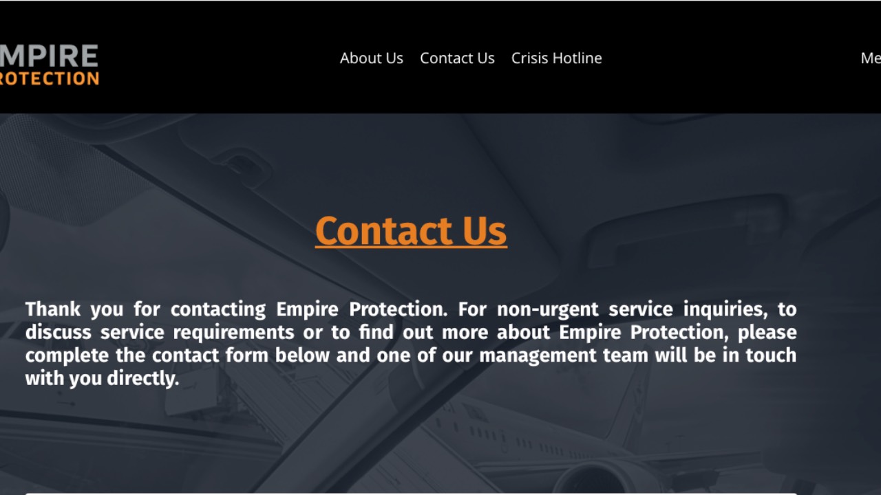 Contact Empire Protection | Global Security Consultation