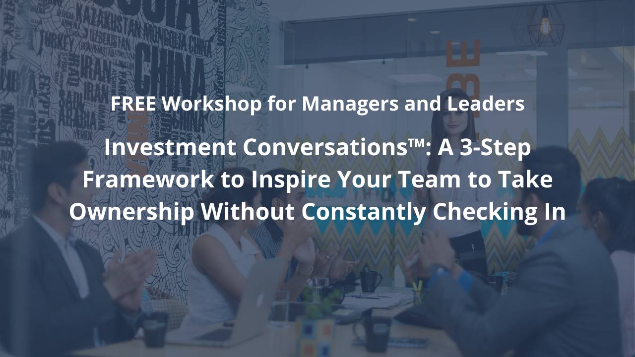 Free Investment Conversations Workshop - Elevate Your Leadership