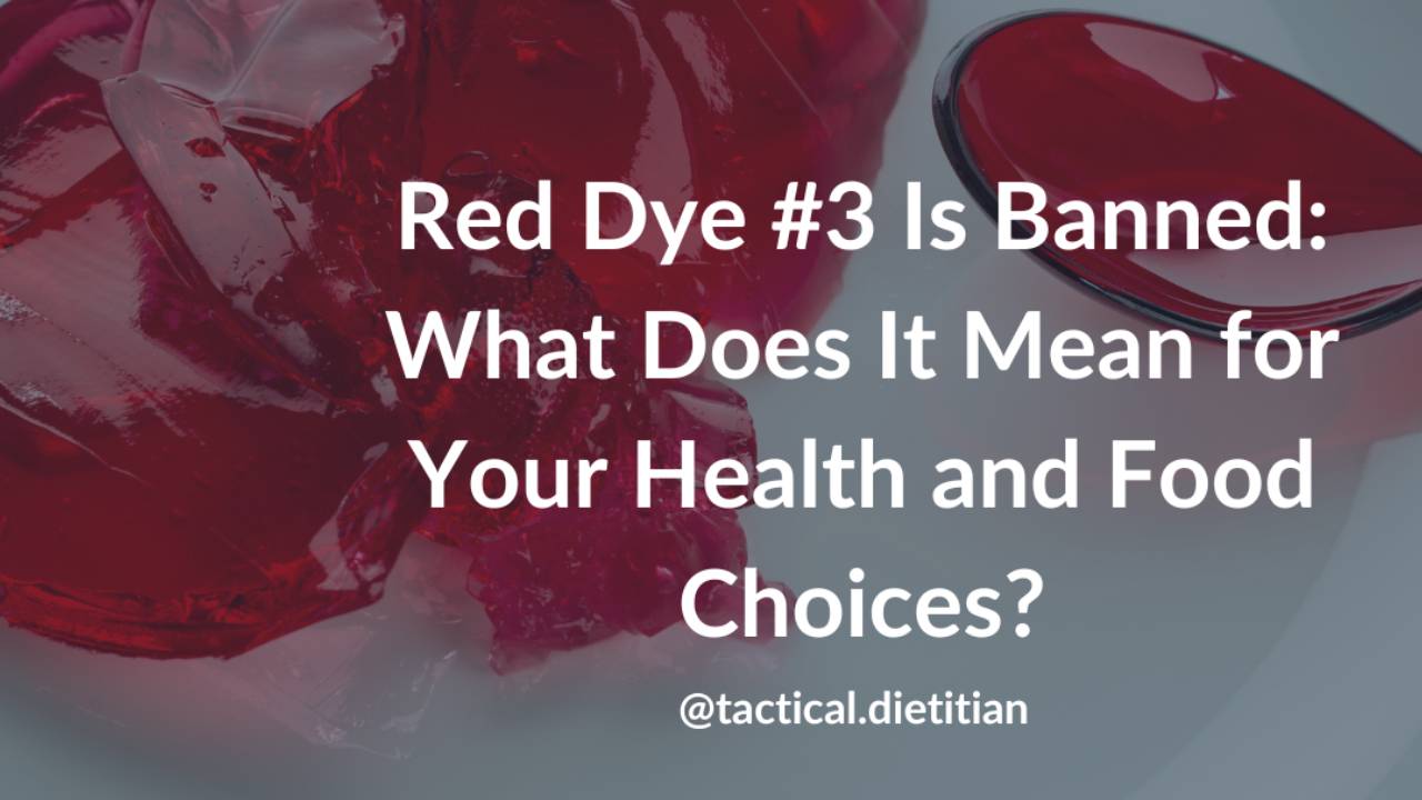 Red Dye Ban and Implications for Athletes