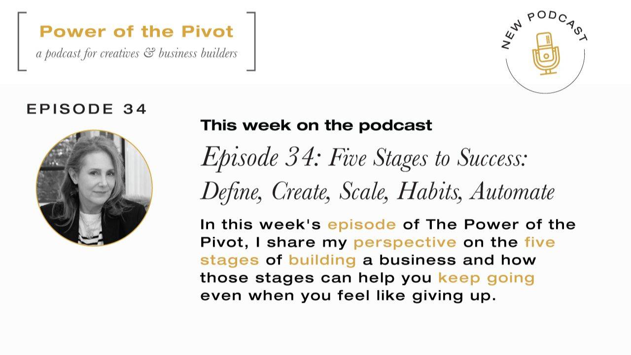 034 | Five Stages to Success: Define, Create, Scale, Habits, Automate