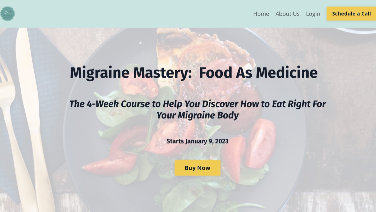 The Migraine Mastery Food as Medicine Course