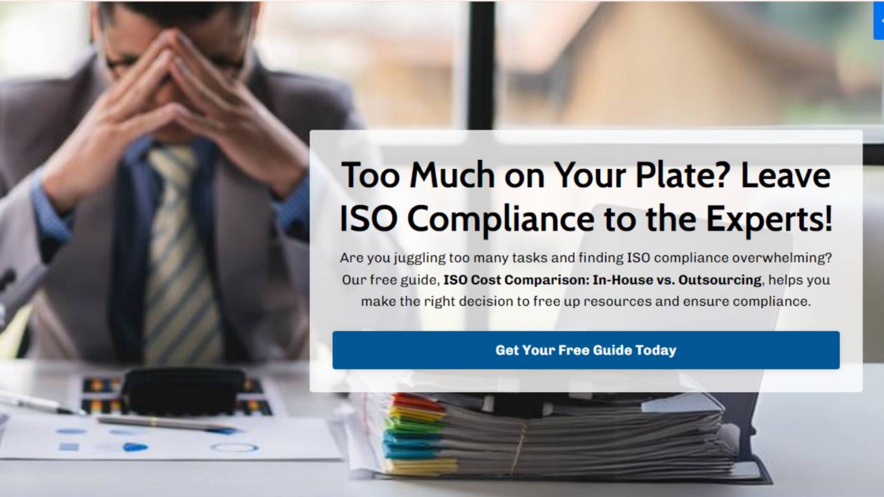 Too Much on Your Plate? Leave ISO Compliance to the Experts!