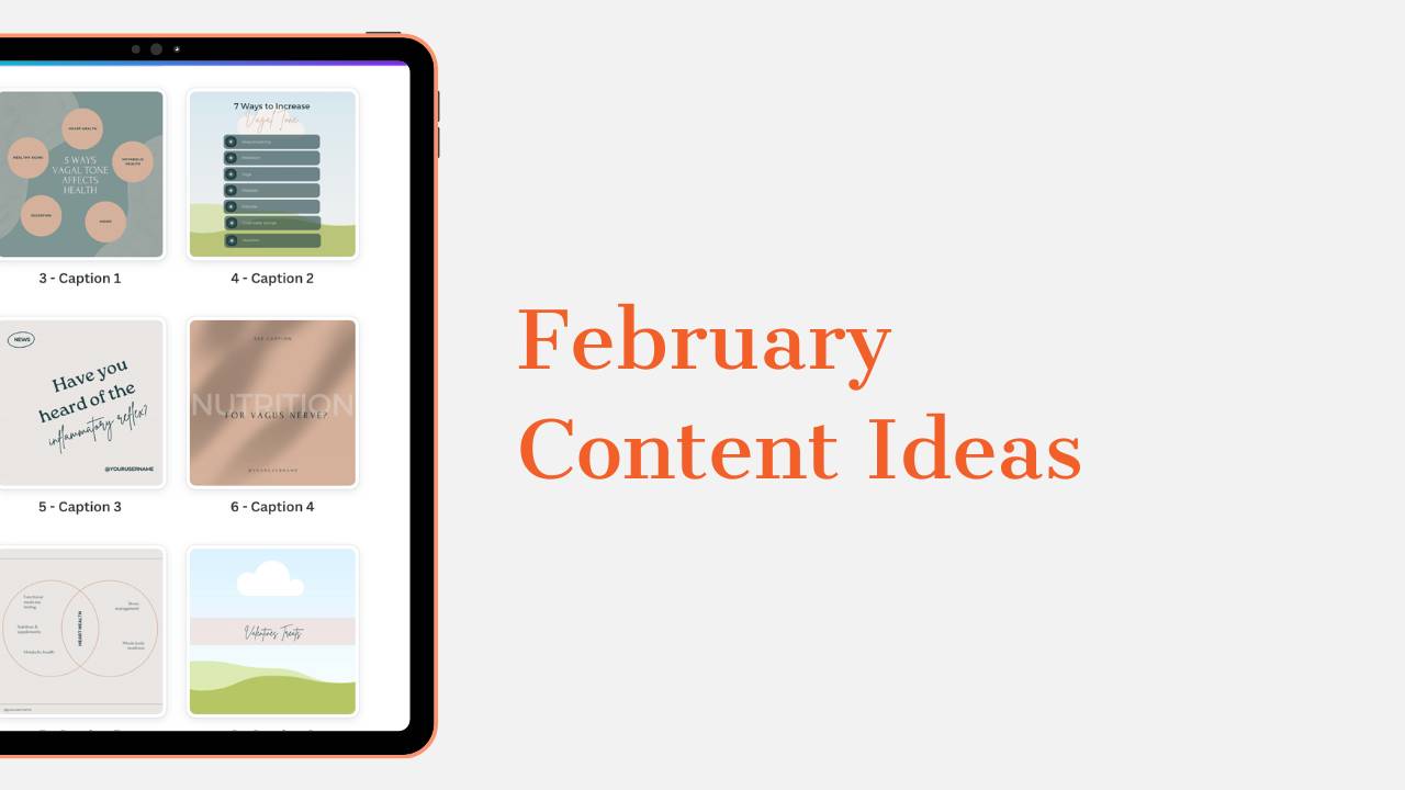 February Social Media Ideas for Functional Medicine | Wellness Writer