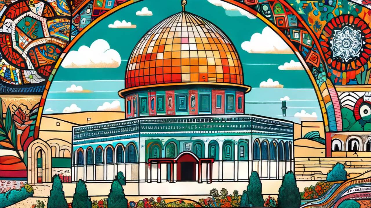 The Timeless of Colours of Palestine - Colouring Book