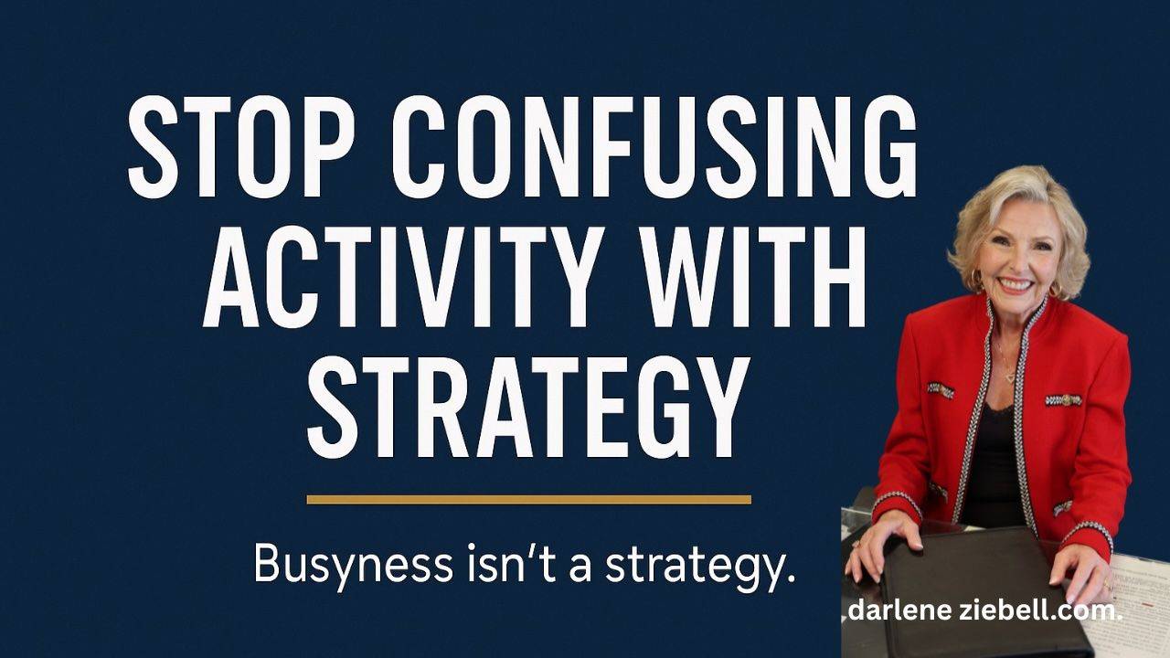 Stop Confusing Activity with Strategy