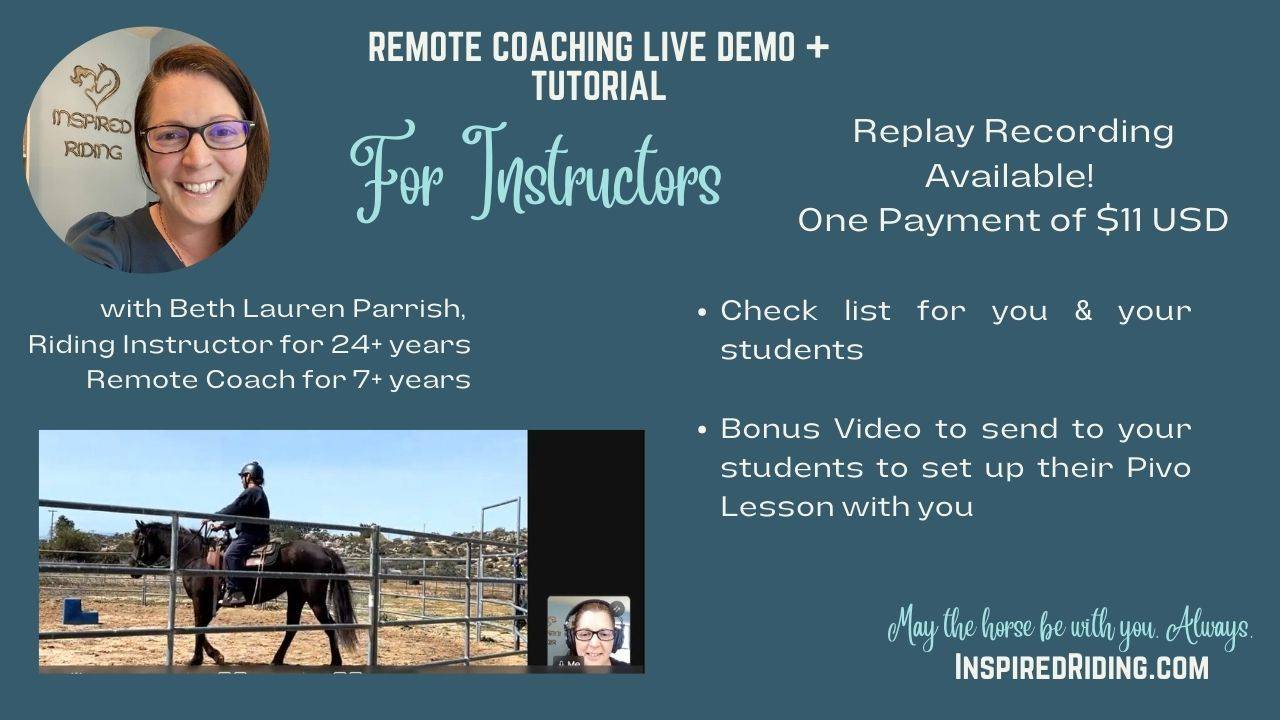 Remote Coaching Demo + Tutorial for Instructors