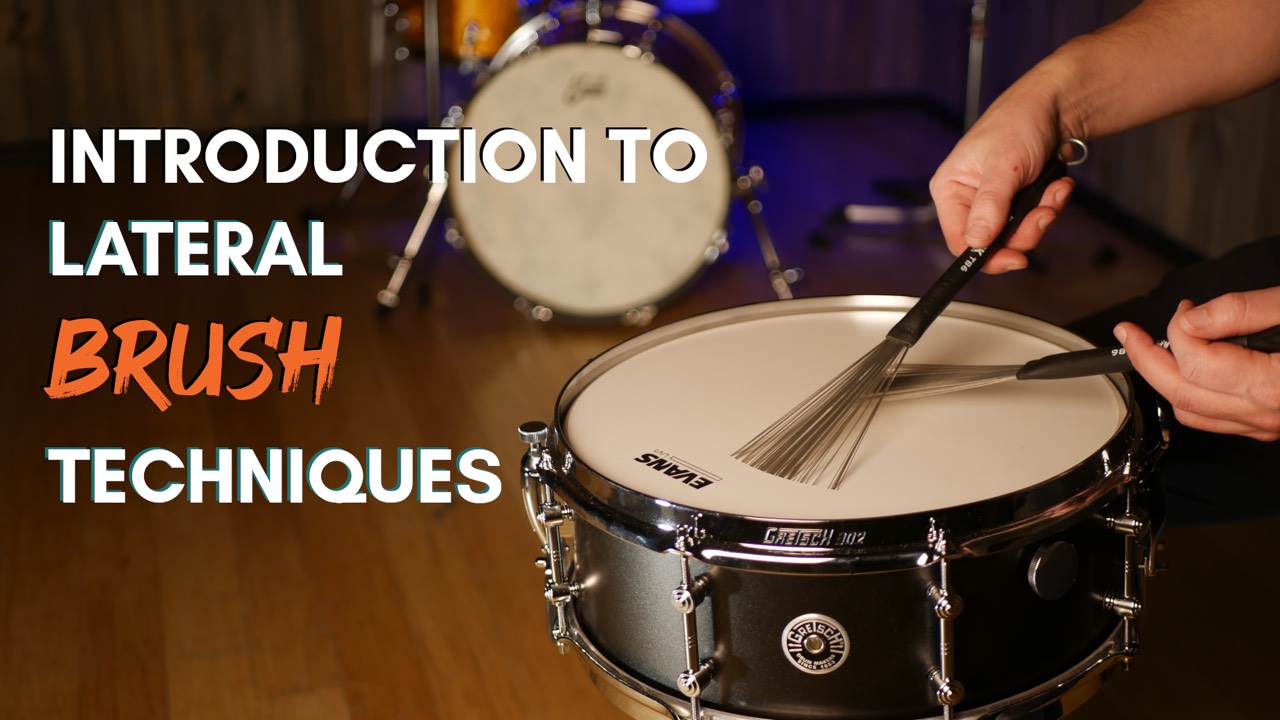 An online course of lateral brush techniques for all drummers