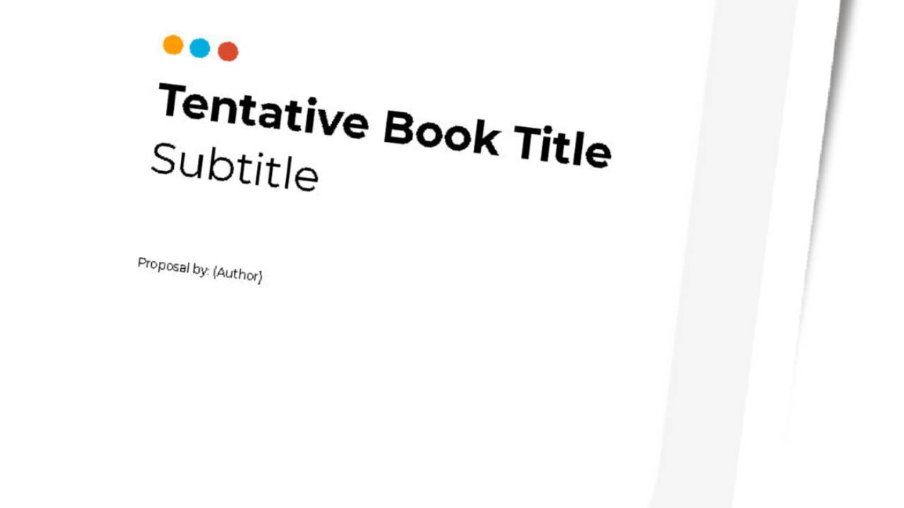 How to Write a Book Proposal