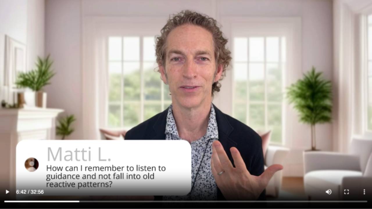 Jeffrey shares heartfelt guidance