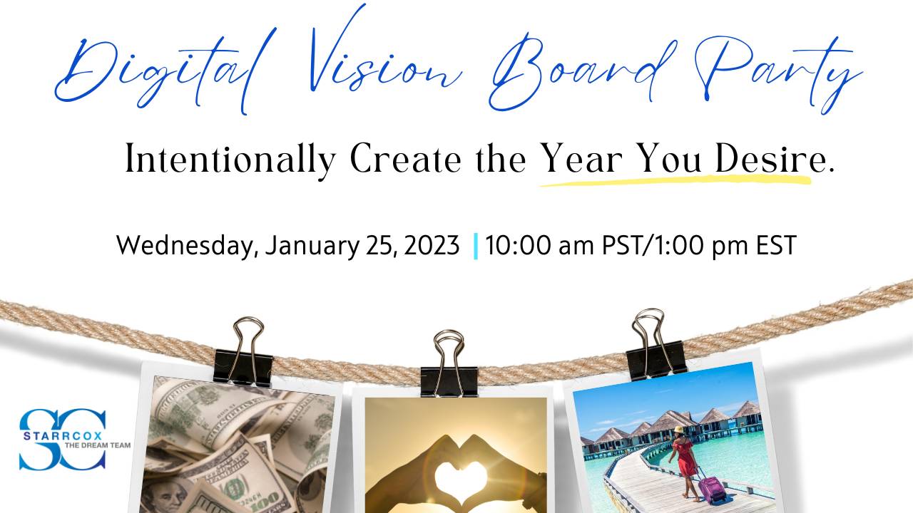 Digital Vision Board Party For Success In The New Year