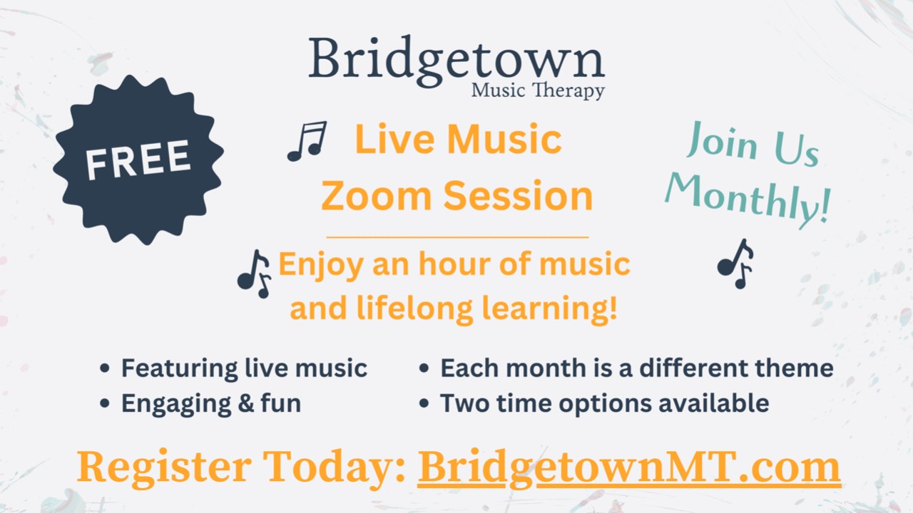 Live Music Session Registration, Bridgetown Music Therapy