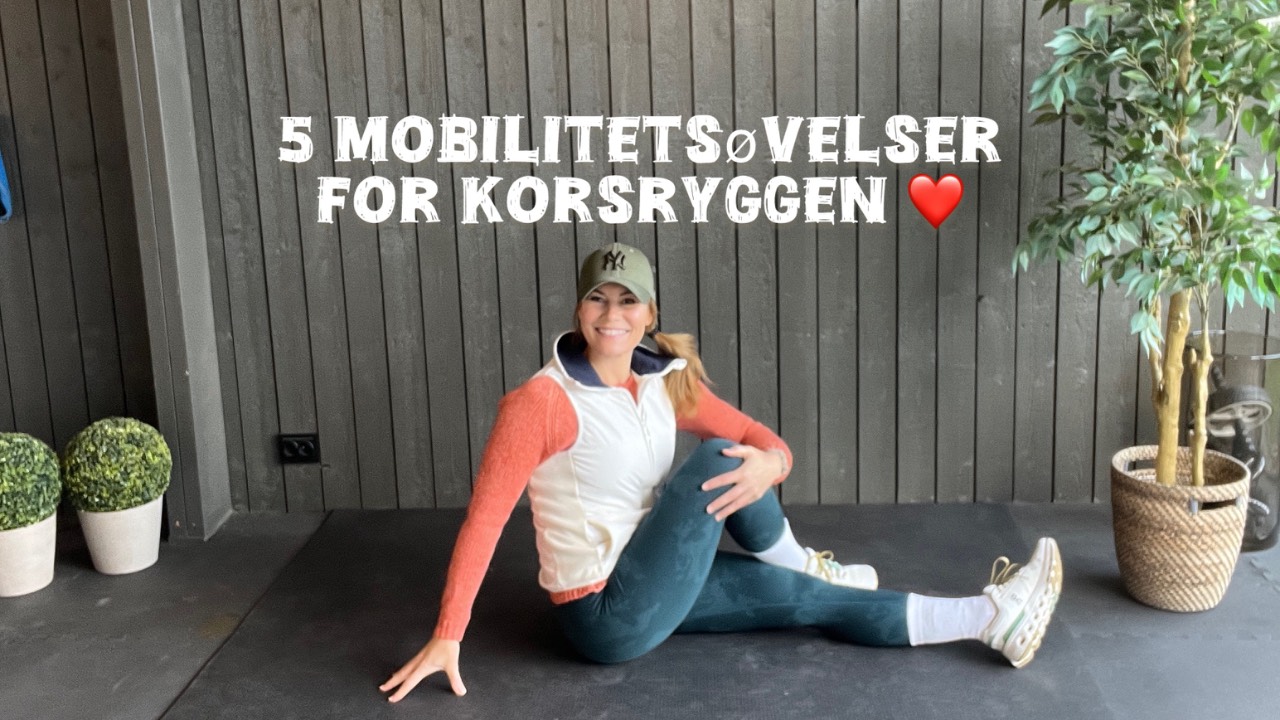 5 øvelser for en vond korsrygg ️
