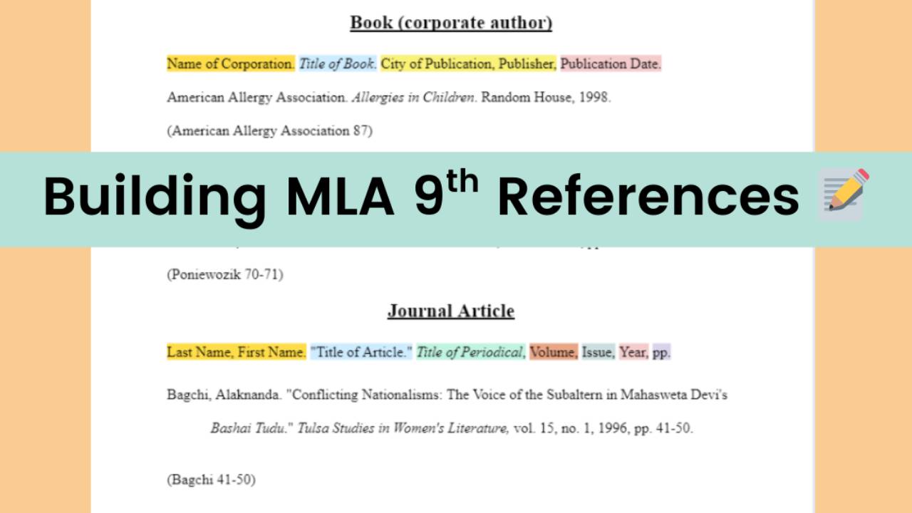 📝 MLA 9th Reference Building