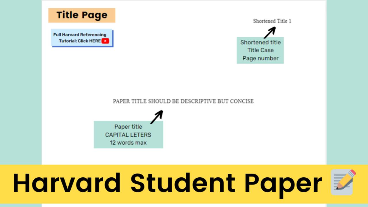 📝 Harvard Student Papers