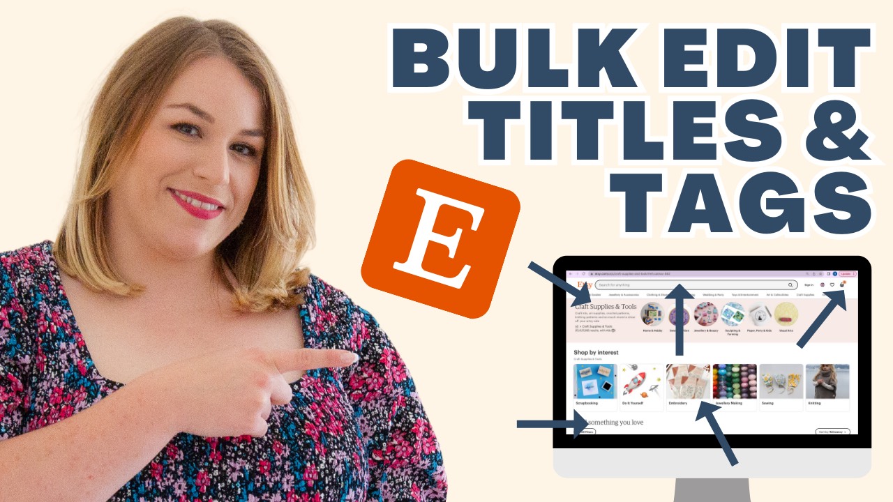 How to BULK edit listing titles & tags on Etsy 2023