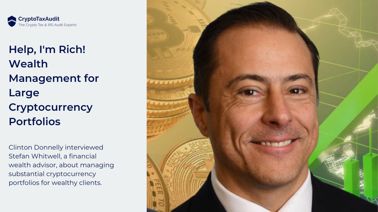Help, I'm Rich! Wealth Management for Large Cryptocurrency Portfolios