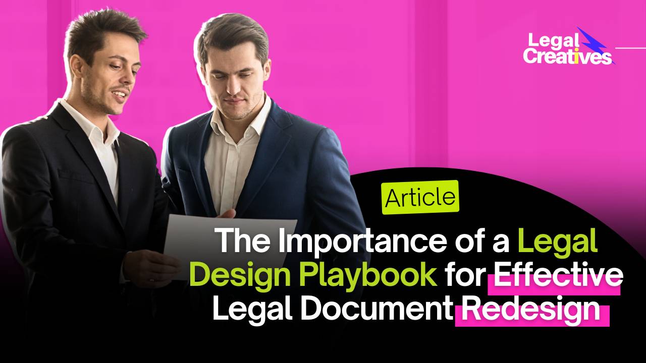 The Importance of a Legal Design Playbook for Legal Document Redesign