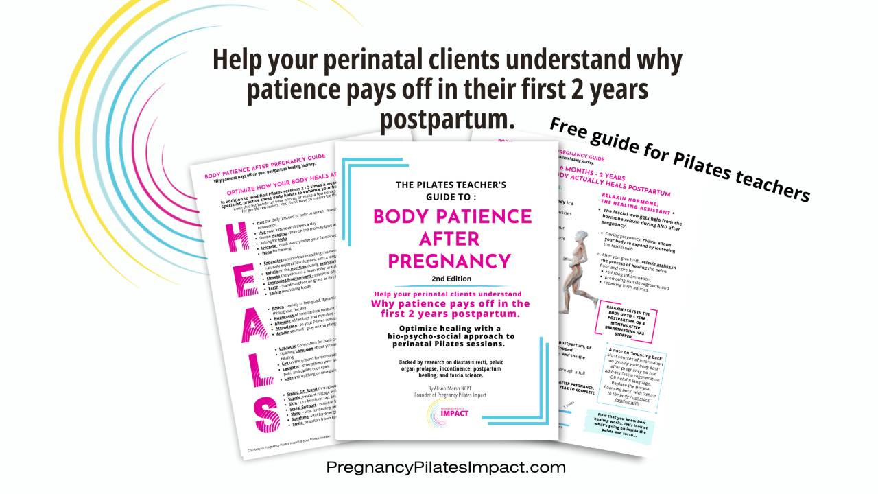 Free Guide for Pilates Teachers: Body Patience After Pregnancy